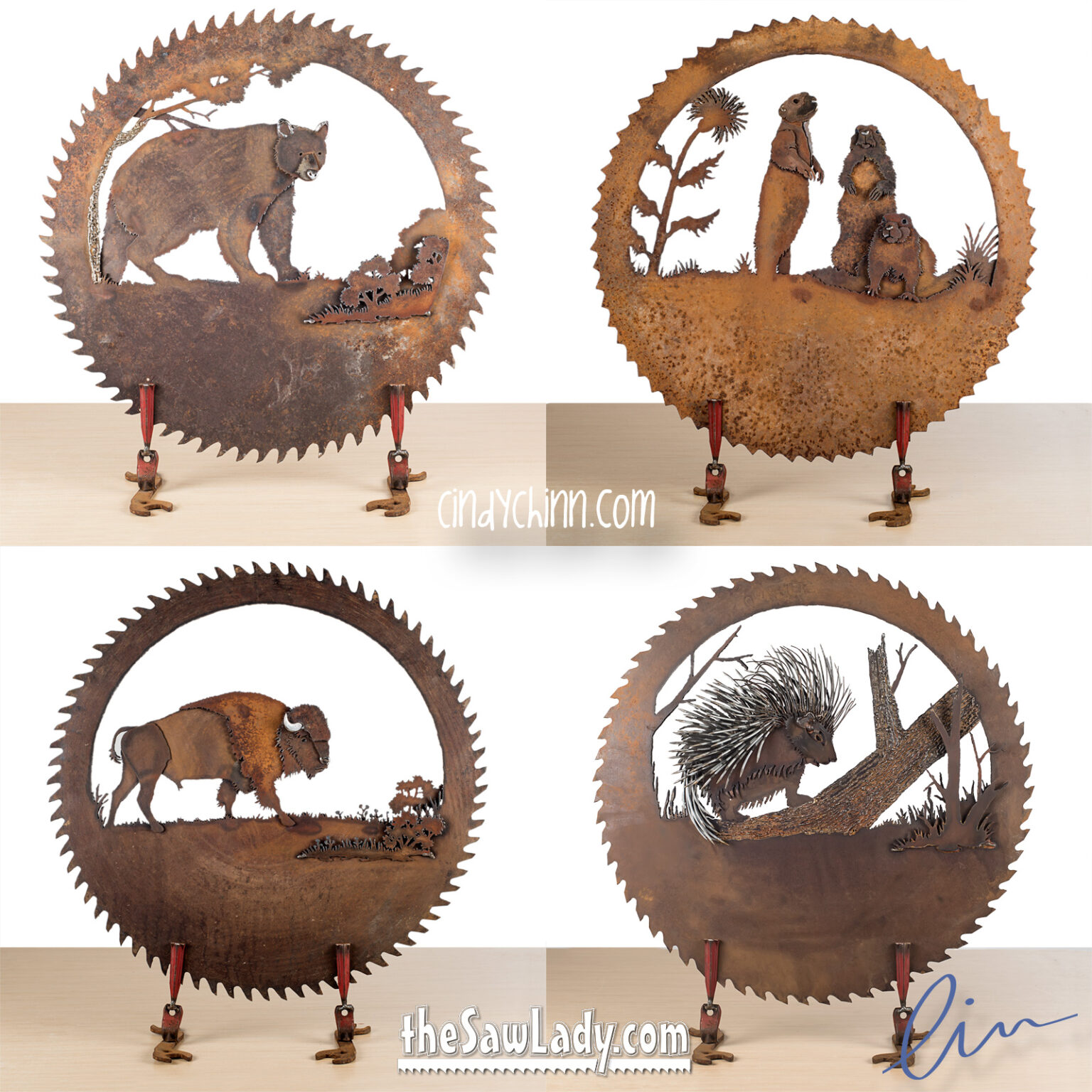 Scrap Metal Art and Sculpture by Cindy Chinn - Nebraska Artist