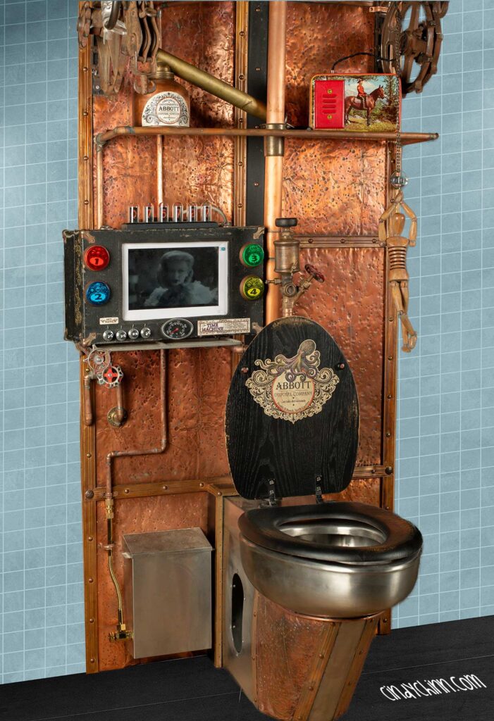 Steampunk Toilet - Complete! | Artist Cindy Chinn